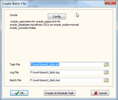 OraLobEditor - Command line